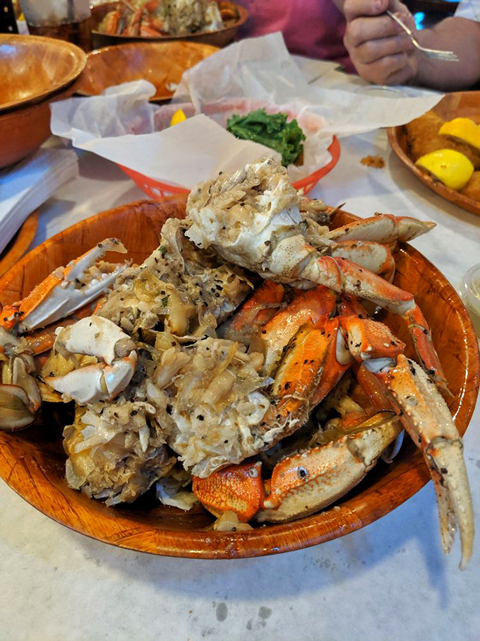 Dungeness crab in its full glory&mdash;nature's puzzle box of sweet meat that rewards those patient enough to crack the code.