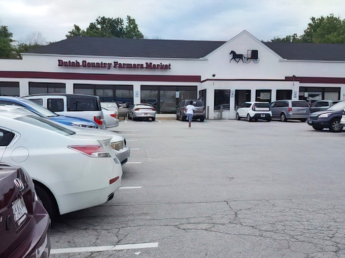 The Dutch Country Farmers Market brings Lancaster County straight to Delaware. Inside this unassuming exterior lies a treasure trove of homemade delights.