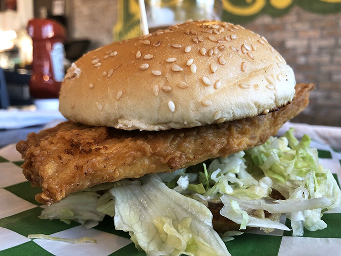 The star of our show: a fish sandwich so perfectly golden and crisp, it makes you wonder why you ever wasted time at those fancy seafood places.
