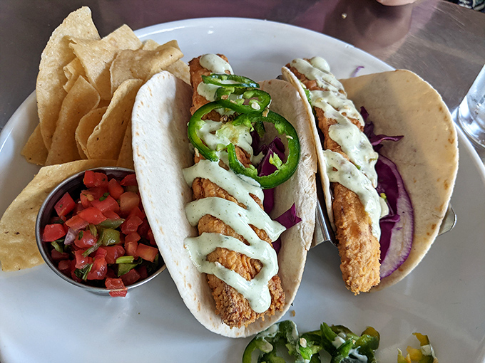 These aren't just fish tacos &ndash; they're edible proof that sometimes the simplest pleasures come wrapped in a flour tortilla.