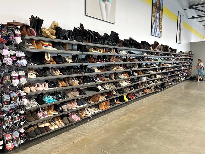 Shoe heaven exists, and it's organized by size. From barely-worn boots to pristine pumps, footwear finds its second chance here.