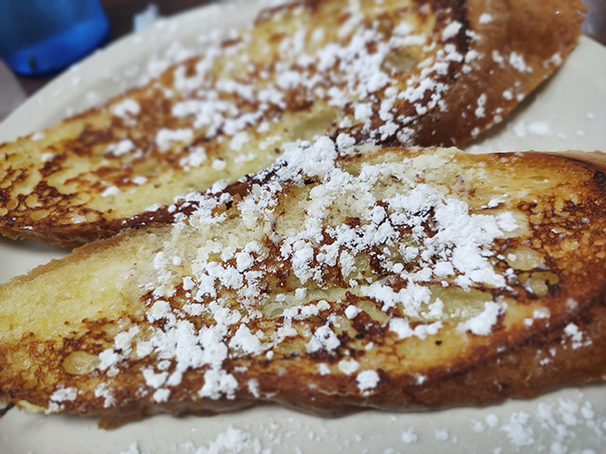 French toast dusted with powdered sugar &ndash; the breakfast equivalent of a warm hug on a cold Ohio morning.