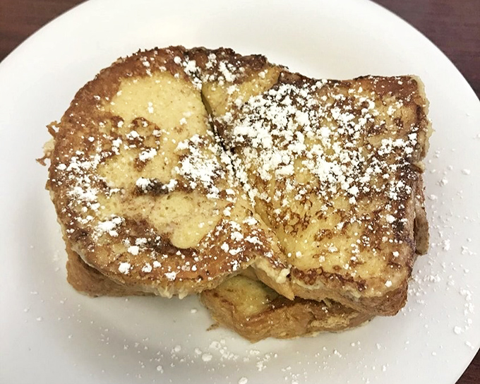 French toast so perfect, it could make Julia Child weep tears of cinnamon-sugar joy.