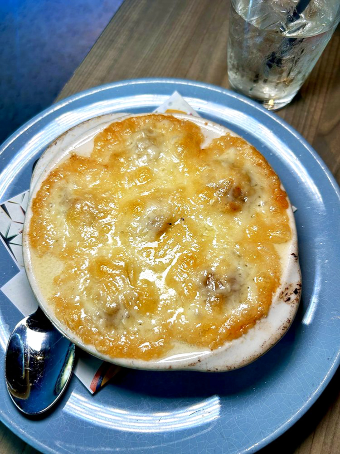 Behold the holy grail &ndash; French onion soup dumplings that somehow pack an entire crock of traditional soup into one perfect, cheese-crowned bite.
