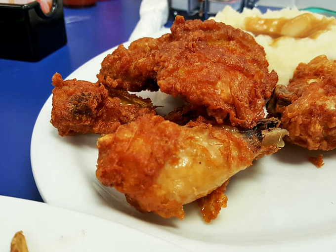Golden-brown perfection that Colonel Sanders would salute. This fried chicken doesn't just satisfy hunger—it soothes the soul.