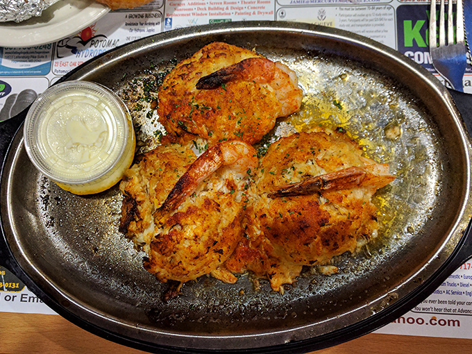Golden-brown and sizzling with flavor, these perfectly seasoned seafood cakes prove that inland Maryland still knows its way around seafood.