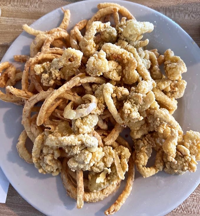Golden, crispy whole belly clams that make you wonder why you've wasted years eating anything else. The holy grail of fried seafood.
