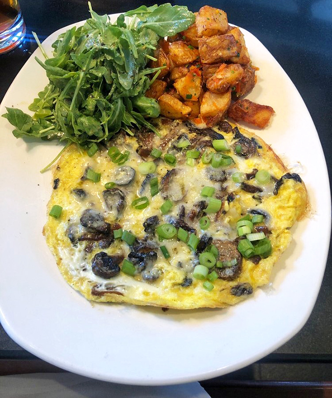 Behold the legendary frittata in all its glory! Those mushrooms and green onions aren't just toppings&mdash;they're co-stars in this breakfast blockbuster, with roasted potatoes playing a strong supporting role.