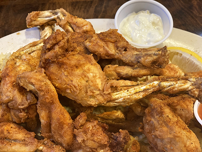 Golden-fried frog legs that could convert even the most skeptical eater. One bite and you'll wonder why you waited so long to join the amphibian appreciation society.