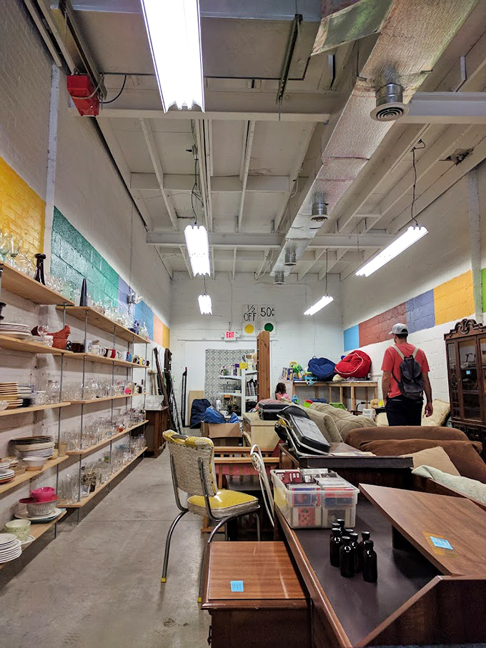 Furniture heaven for the budget-conscious decorator. From practical tables to comfy seating options, this section could furnish an entire apartment for less than one retail sofa.