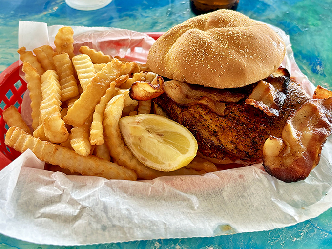 Not all heroes wear capes&mdash;some come on a bun. This blackened grouper sandwich with crispy fries is Florida's answer to comfort food.
