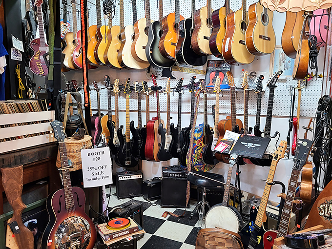 Guitar heaven for music lovers! From acoustic beauties to electric warriors, this collection would make even the most stoic collector play air guitar.