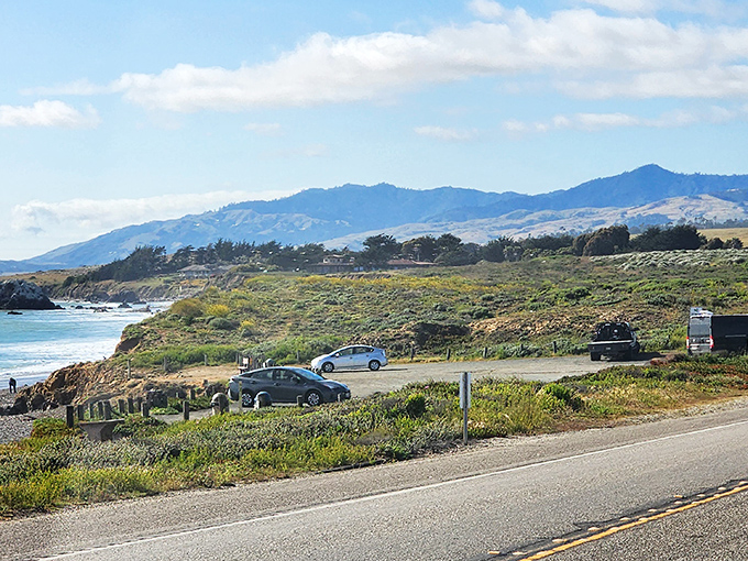 The California coast in all its glory&mdash;where mountains meet ocean in a view that no smartphone camera can truly capture.