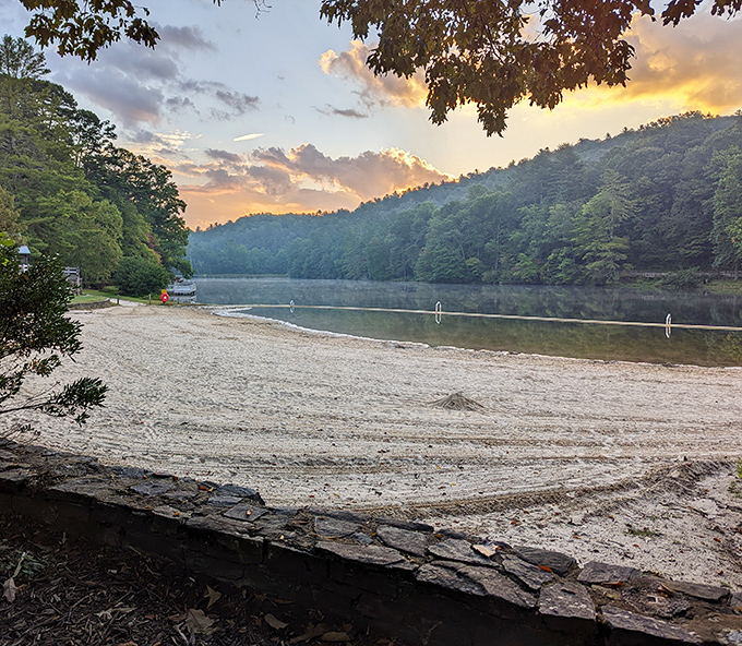 Sunset at the beach area transforms an ordinary evening into a masterpiece of colors that would make Bob Ross reach for his palette.