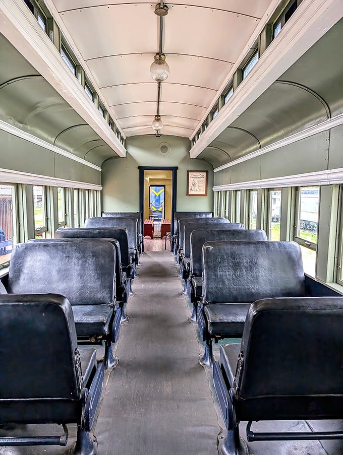 Step inside and travel back to an era when legroom wasn't a luxury upgrade. These vintage seats have witnessed decades of passengers and their stories.