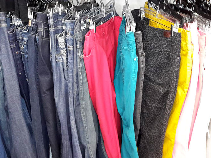 A rainbow of denim possibilities &ndash; because life's too short to wear boring pants, especially when designer labels are this affordable.