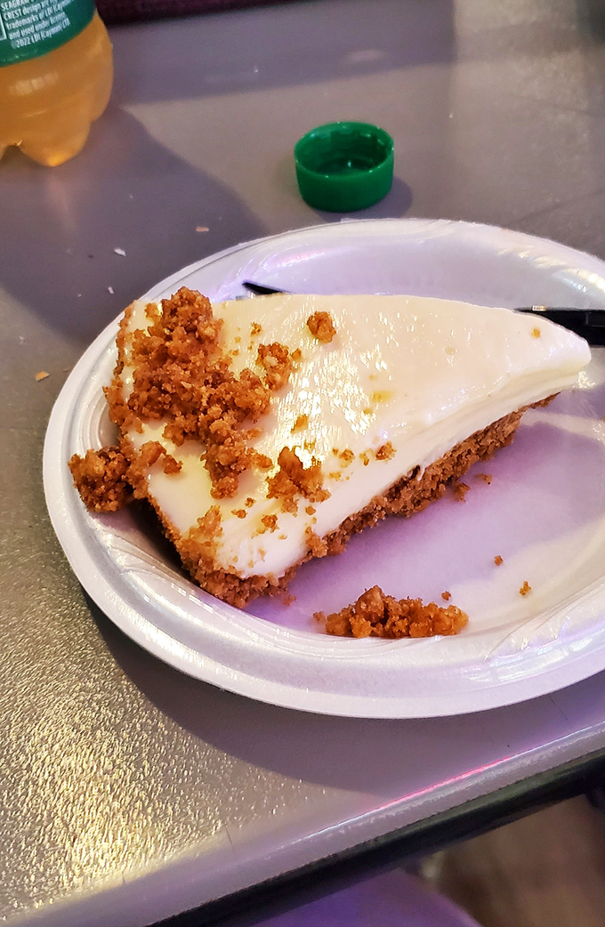 This key lime pie isn't just dessert, it's a religious experience &ndash; tangy, sweet, and sporting a graham cracker crust that could make a pastry chef weep.