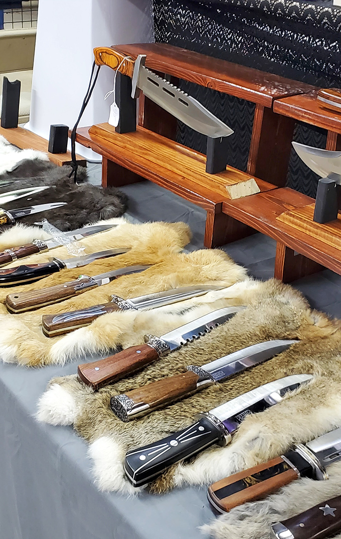 Not your average cutlery collection! These blades would make any chef or outdoorsman swoon faster than you can say "that's not a knife."