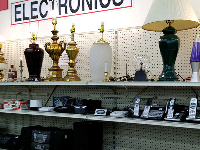 The lamp section: where vintage elegance meets modern practicality, and yesterday's design trends patiently await their inevitable comeback.