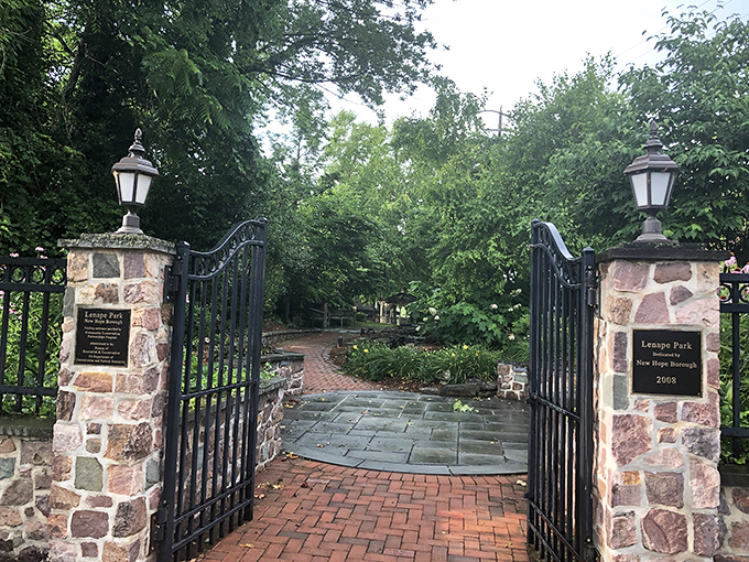 Behind these elegant gates, Lenape Park offers the kind of tranquil escape your smartphone can't provide.