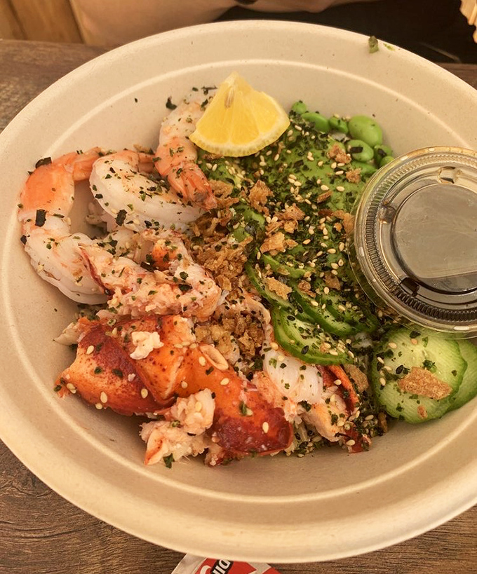 This bowl is what happens when lobster decides to dress up for a night out &ndash; accessorized with fresh herbs, avocado, and a squeeze of citrus.