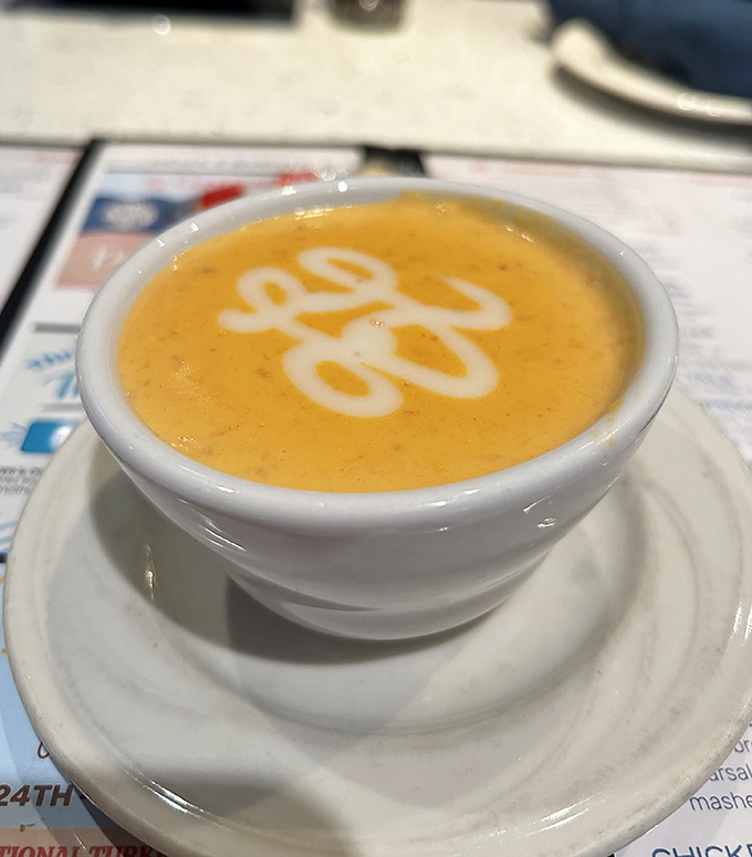 This lobster bisque isn't just soup&mdash;it's a warm, velvety hug in a bowl, complete with a fancy cream swirl that says, "Yes, you deserve this."