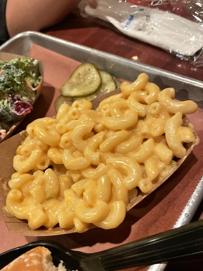 Golden mac and cheese so creamy it makes boxed versions weep with shame and inadequacy. 
