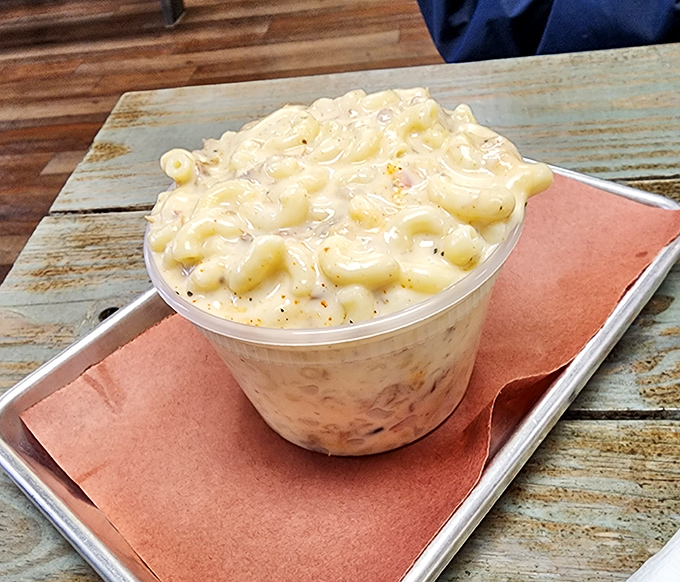 Mac and cheese so creamy it should have its own fan club. This isn't a side dish&mdash;it's the main event in disguise.