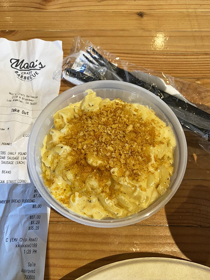 This isn't your childhood mac and cheese – it's a grown-up affair with crispy breadcrumb topping that makes you question all other pasta choices.