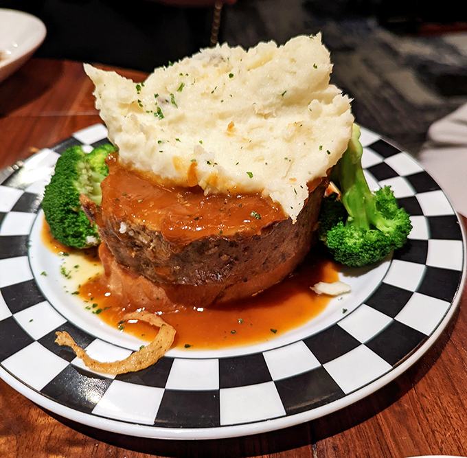 Behold the meatloaf monument&mdash;where comfort food gets dressed up for the opera but still remembers where it came from.