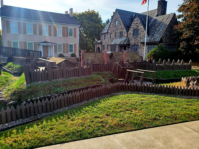 This reconstructed fort and historic buildings showcase Sunbury's commitment to preserving its past while creating affordable living spaces for its future.