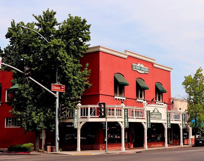 Old Town Clovis' vibrant storefronts invite exploration, with their Western-inspired facades housing everything from antiques to artisanal eats.