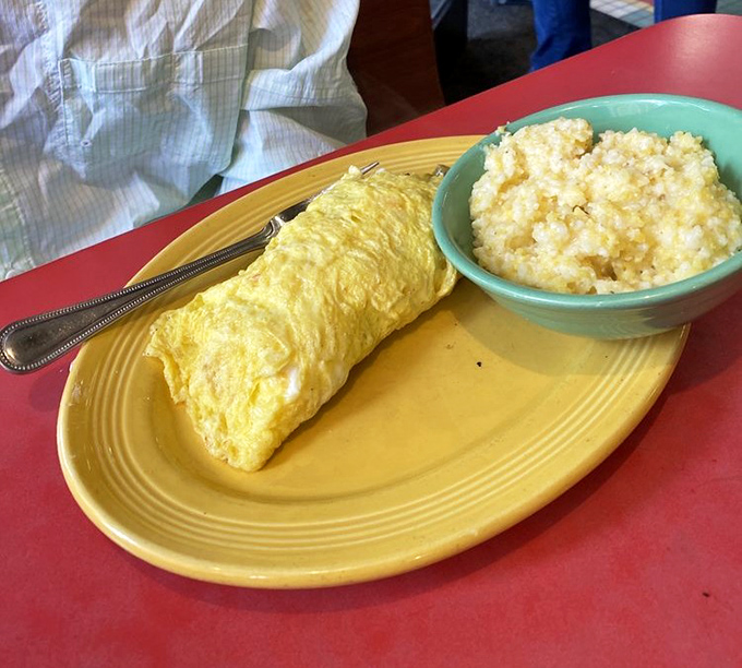 Behold the golden perfection that drives people across state lines &ndash; fluffy omelet dreams made deliciously real.