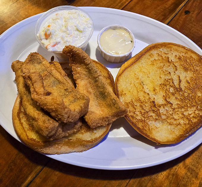 This perch sandwich isn't just lunch&mdash;it's an Ohio tradition on a bun. Golden, crispy, and ready to transport you to riverside bliss.