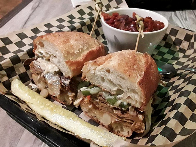 The Madison Philly sandwich might make Philadelphians raise an eyebrow, but one bite of this seitan-based masterpiece will silence any skeptics.