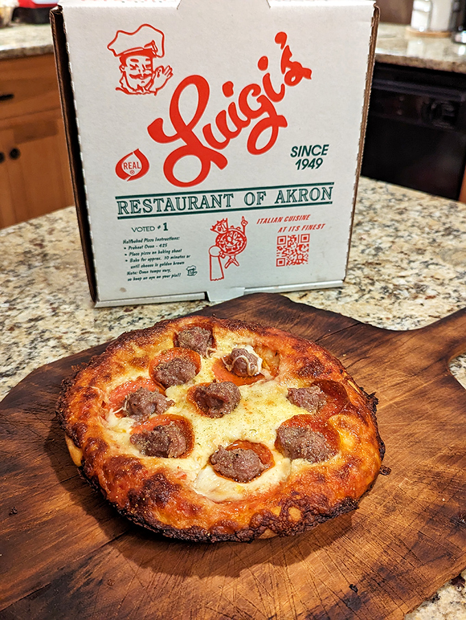 This isn't just pizza &ndash; it's edible history. The perfect ratio of cheese to sauce, with those little cups of pepperoni that collect flavor.