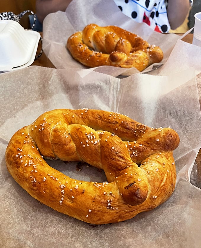 Golden-brown perfection with just the right amount of salt crystals&mdash;these pretzels would make even a Philadelphia native weep with joy.