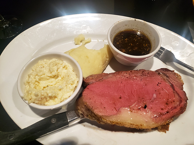 Behold the star of the show&mdash;prime rib so perfectly pink it should have its own Instagram account, accompanied by sides that know their supporting role.