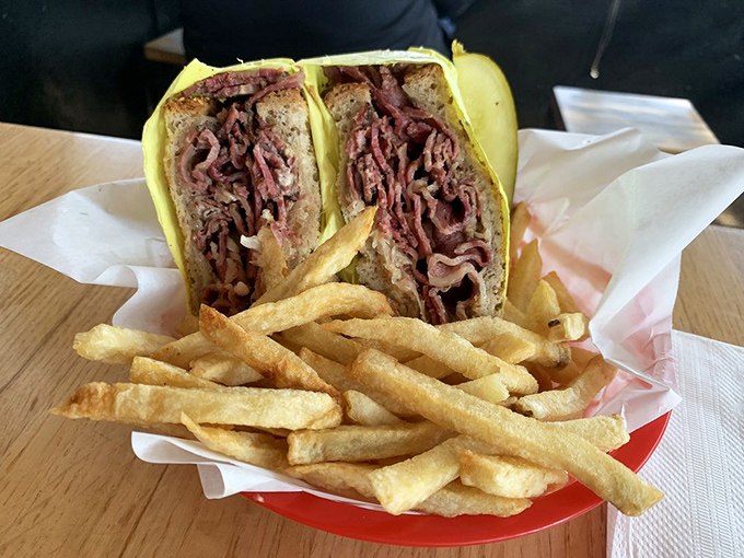 The Reuben doesn't just whisper "eat me"&mdash;it belts it out like Aretha Franklin, with pastrami piled higher than your weekend expectations.