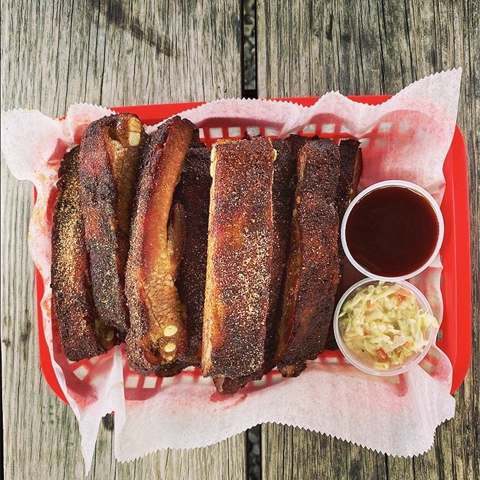 These ribs don't just fall off the bone&mdash;they make a compelling argument for why you should cancel your afternoon plans and order another rack.