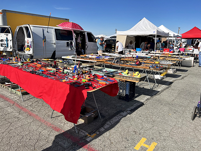 Remember those roadside vendors in old movies? They've all gathered here, bringing their wares and their stories to share.