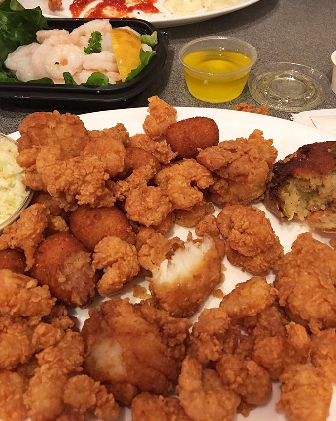 Golden-fried seafood that makes you question why you ever bothered with fancy restaurants. This platter doesn't need pretension&mdash;just a healthy appetite and maybe elastic waistbands.