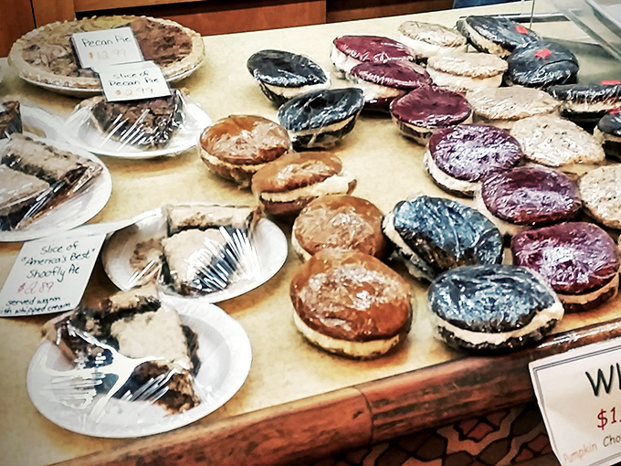 Whoopie pies lined up like edible jewels&mdash;each one a perfect sandwich of cake and cream waiting to ambush your diet plans.