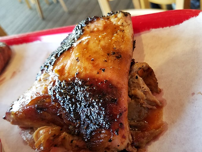 Smoke rings don't lie. This glistening rib showcases the perfect marriage of time, smoke, and patience that defines Texas barbecue greatness.