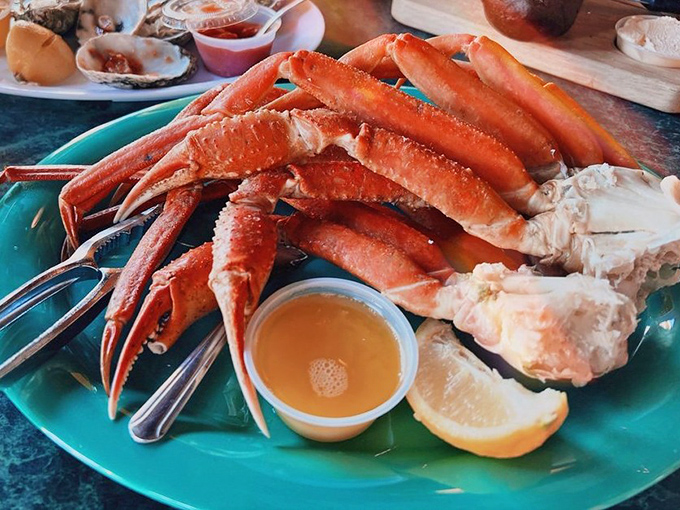Snow crab legs: nature's way of making you work for your dinner. These crimson beauties demand commitment, reward patience, and pair perfectly with that tiny cup of liquid gold.