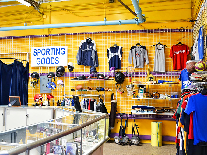 Sporting dreams don't die, they just get significantly discounted. Every ball, jersey, and helmet awaits its second chance at glory.