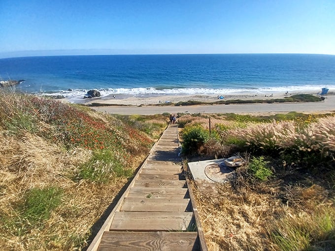 Stairway to heaven? Close enough. Each step down brings you closer to that perfect California day you've been dreaming about all week.
