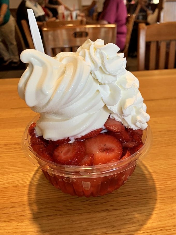 Behold the star of our show&mdash;strawberry shortcake that makes time stand still, crowned with a cloud of whipped cream that defies gravity.