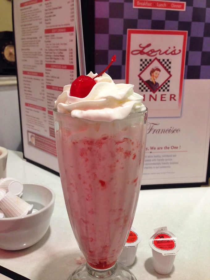 The strawberry milkshake at Lori's doesn't just satisfy&mdash;it performs, arriving with whipped cream mountain peaks and that cherry-on-top showmanship we all secretly crave.