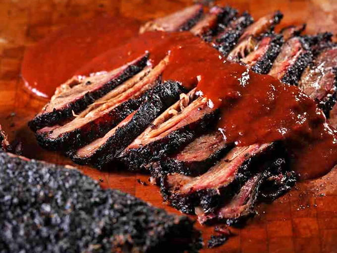Brisket that doesn't just melt in your mouth&mdash;it starts a whole conversation. That smoke ring is nature's way of saying "you're welcome."